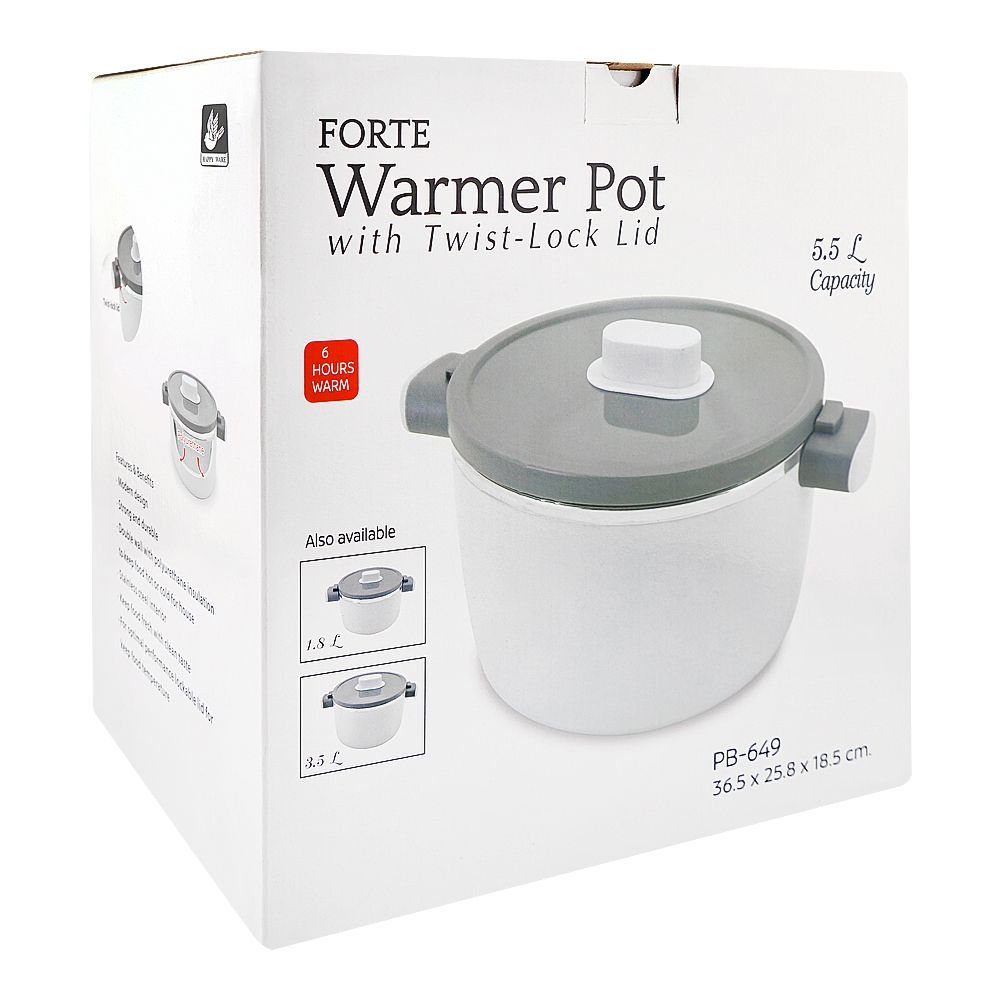 Happy Ware Forte Warmer Hot Pot With Twist Lock Lid, 36.5 x 25.8 x 18 ...