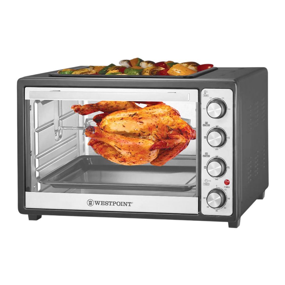 West Point Deluxe Convection Rotisserie Oven With Kabab Grill, 1800W ...