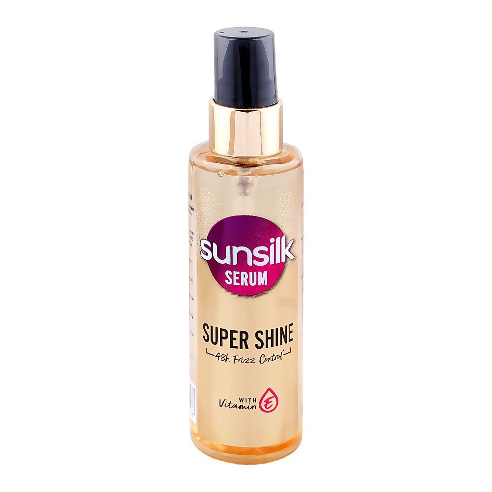 Sunsilk Super Shine 48 Frizz Control With Vitamin E Serum, For Frizzy ...