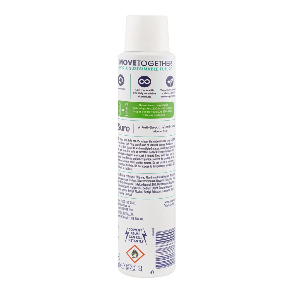 Sure Women Shower Fresh 48H Anti-Perspirant Body Spray, Anti-Sweat ...