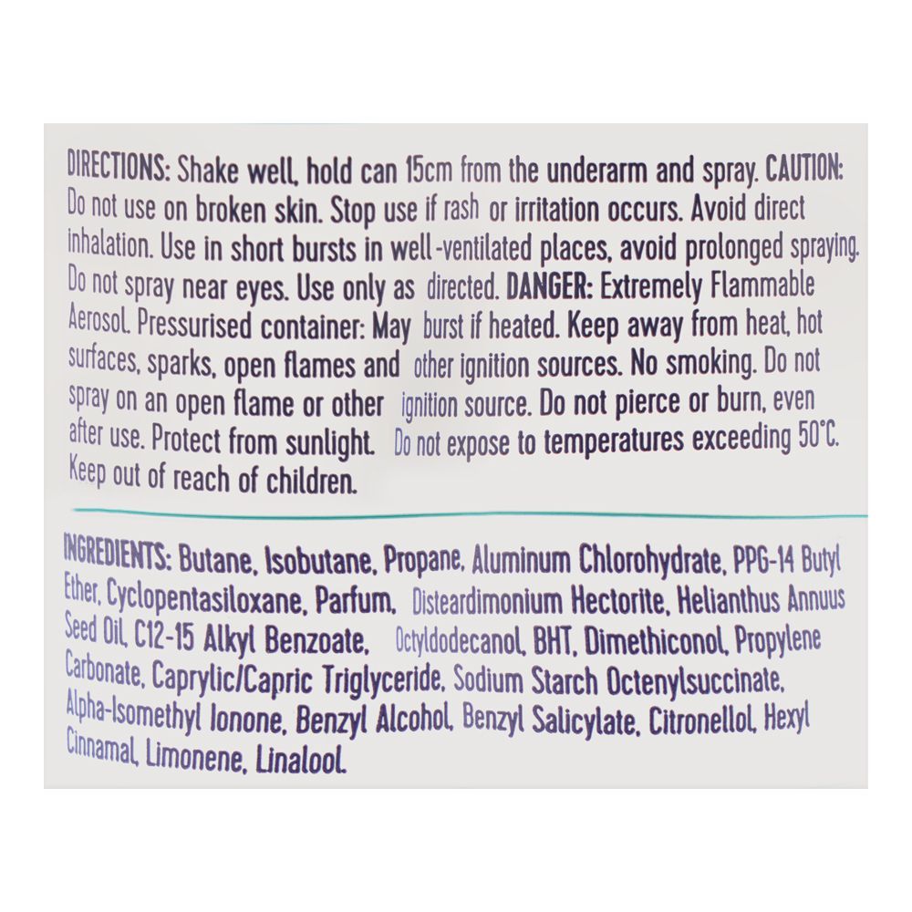 Sure Women Shower Fresh 48H Anti-Perspirant Body Spray, Anti-Sweat ...