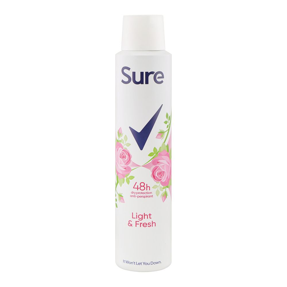 Sure Women Light & Fresh 48H Anti-Perspirant Body Spray, Anti-Sweat ...