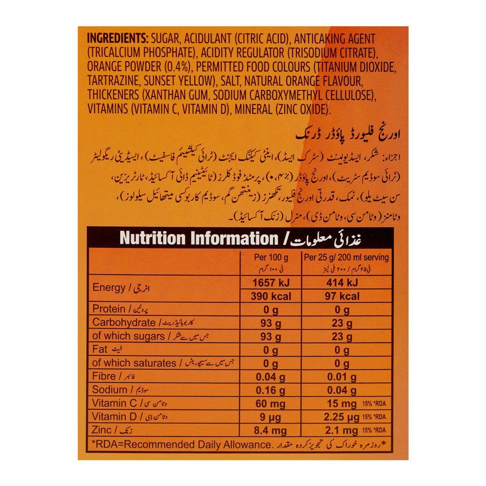 Tang Orange + Mango Promo Pack Back To School, 2 X 375g, 2-Pack, With ...