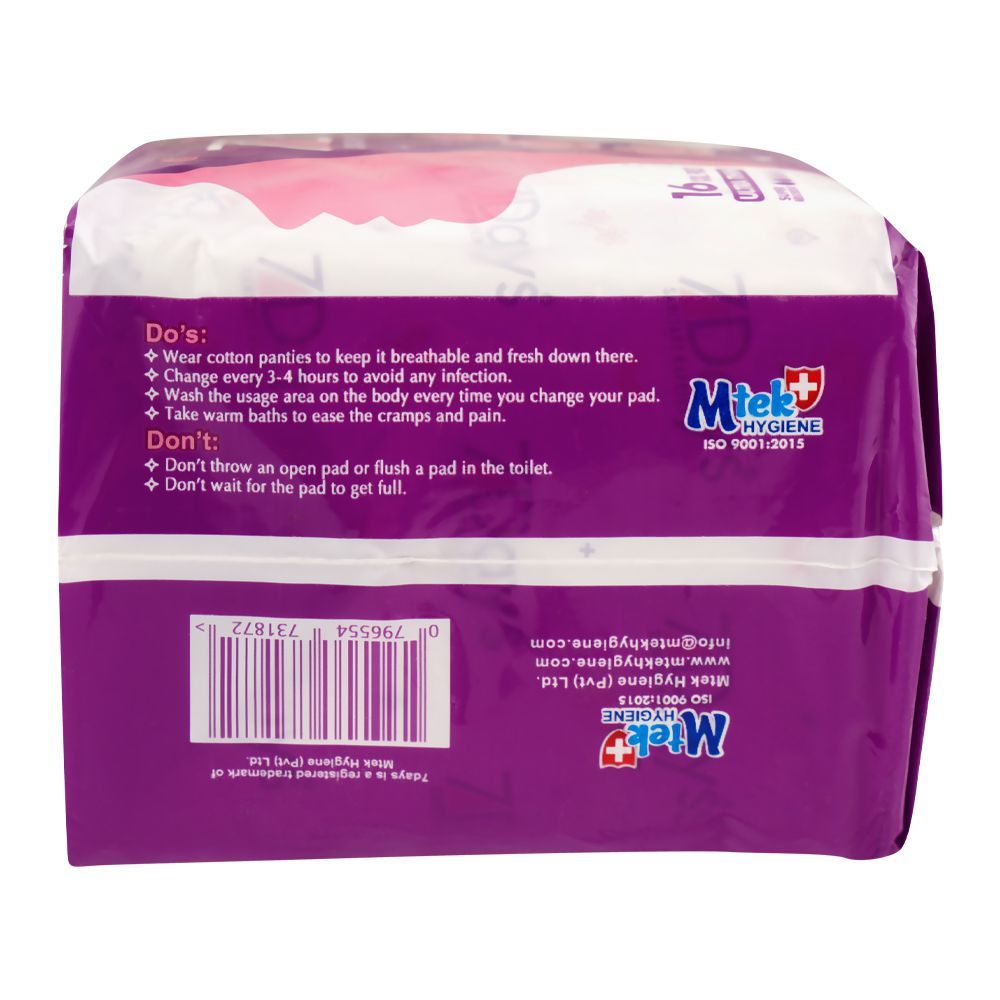 7 Days Ultra-Thin Sanitary Pads, XXL, 16-Pack