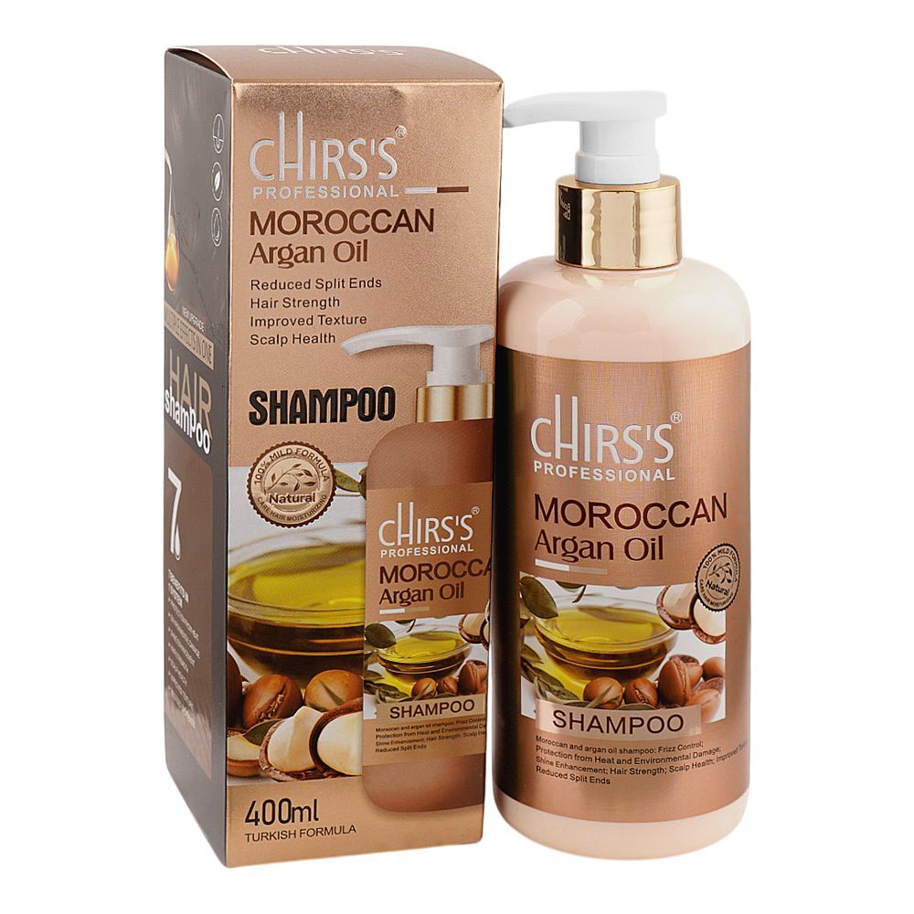 Chirs's Professional Moroccan Argan Oil 2-In-1 Shampoo, For Oily Hair ...