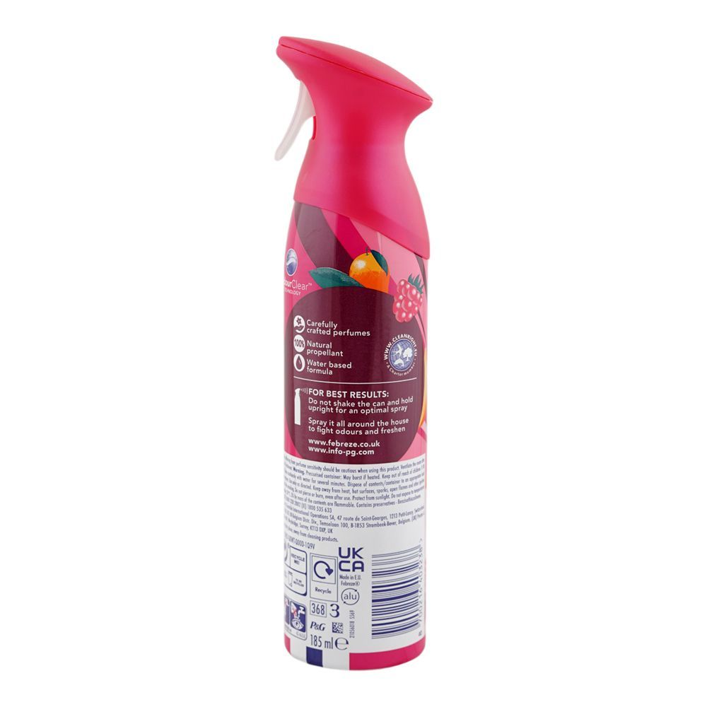 Febreze Mango & Raspberry Burst Air Mist Spray, 185ml