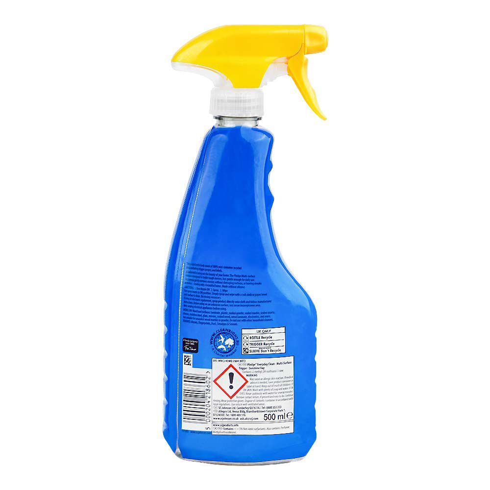 Pledge Every Day Multi-Surface Clean pH-Balanced Trigger Spray, 500ml