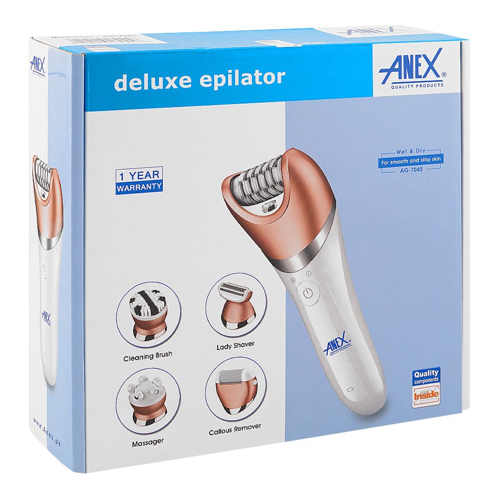 Anex Deluxe Epilator, 1400-1600W, 220-240V, AG-7045