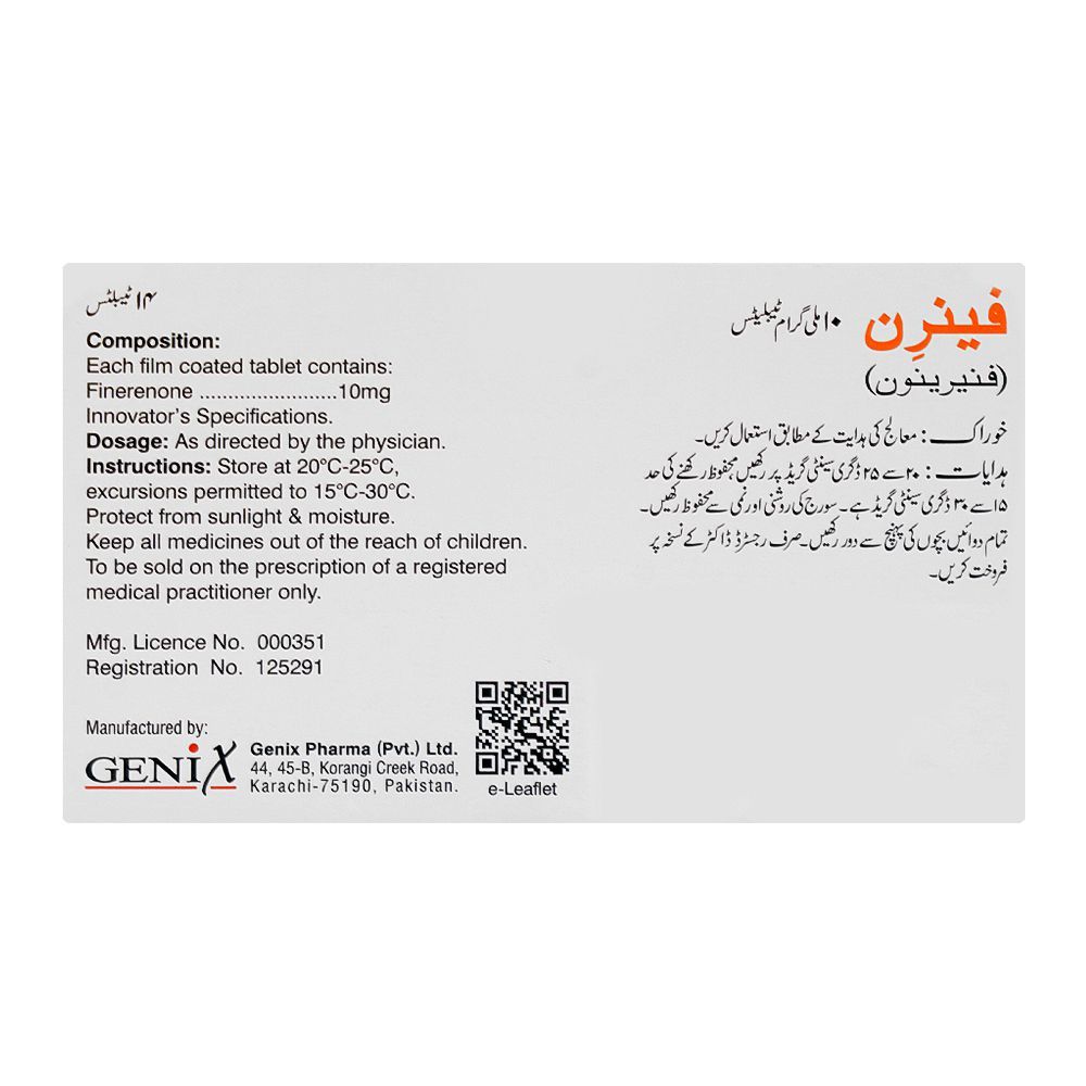 Genix Pharma Fenrin Tablet, 10mg, 14-Pack