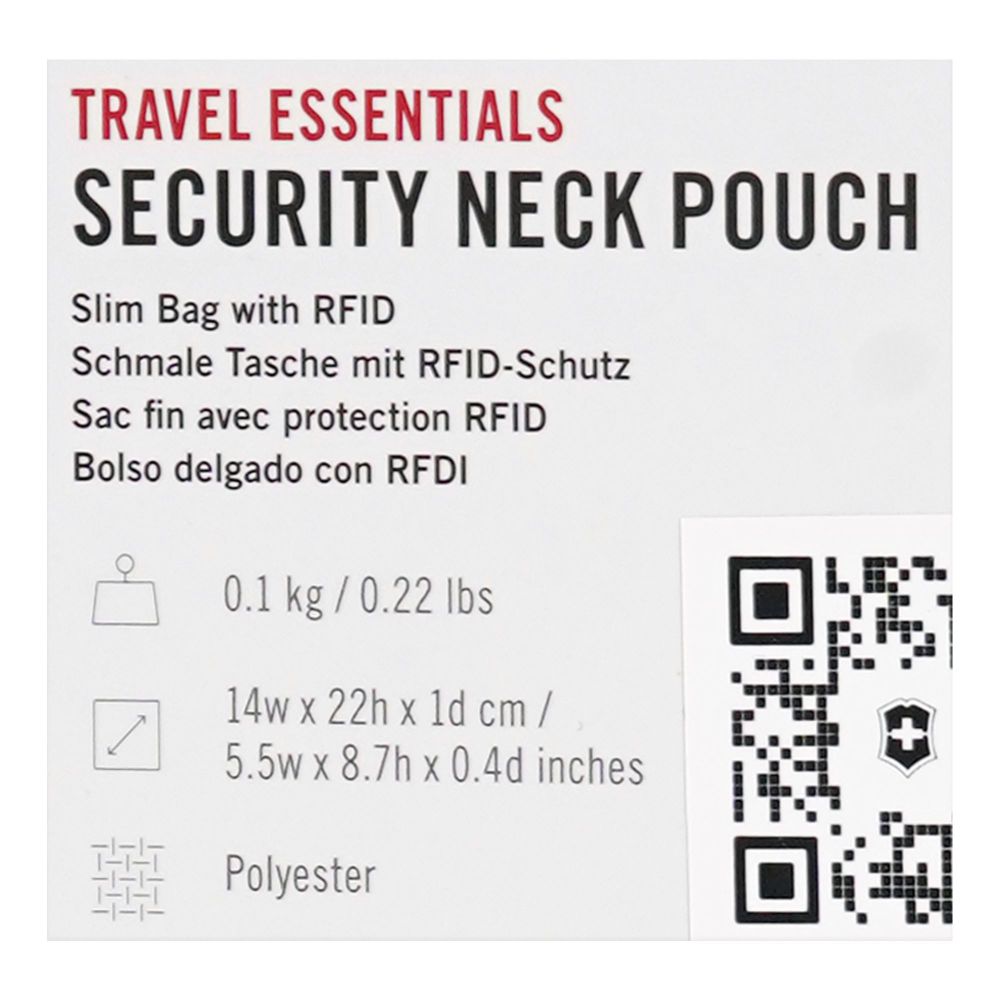 Victorinox Travel Essentials Security Neck Pouch Sand, Beige, 653379