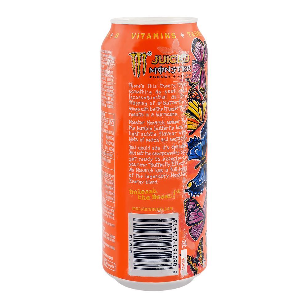 Monster Monarch Peach Nectarine Energy Drink, 500ml
