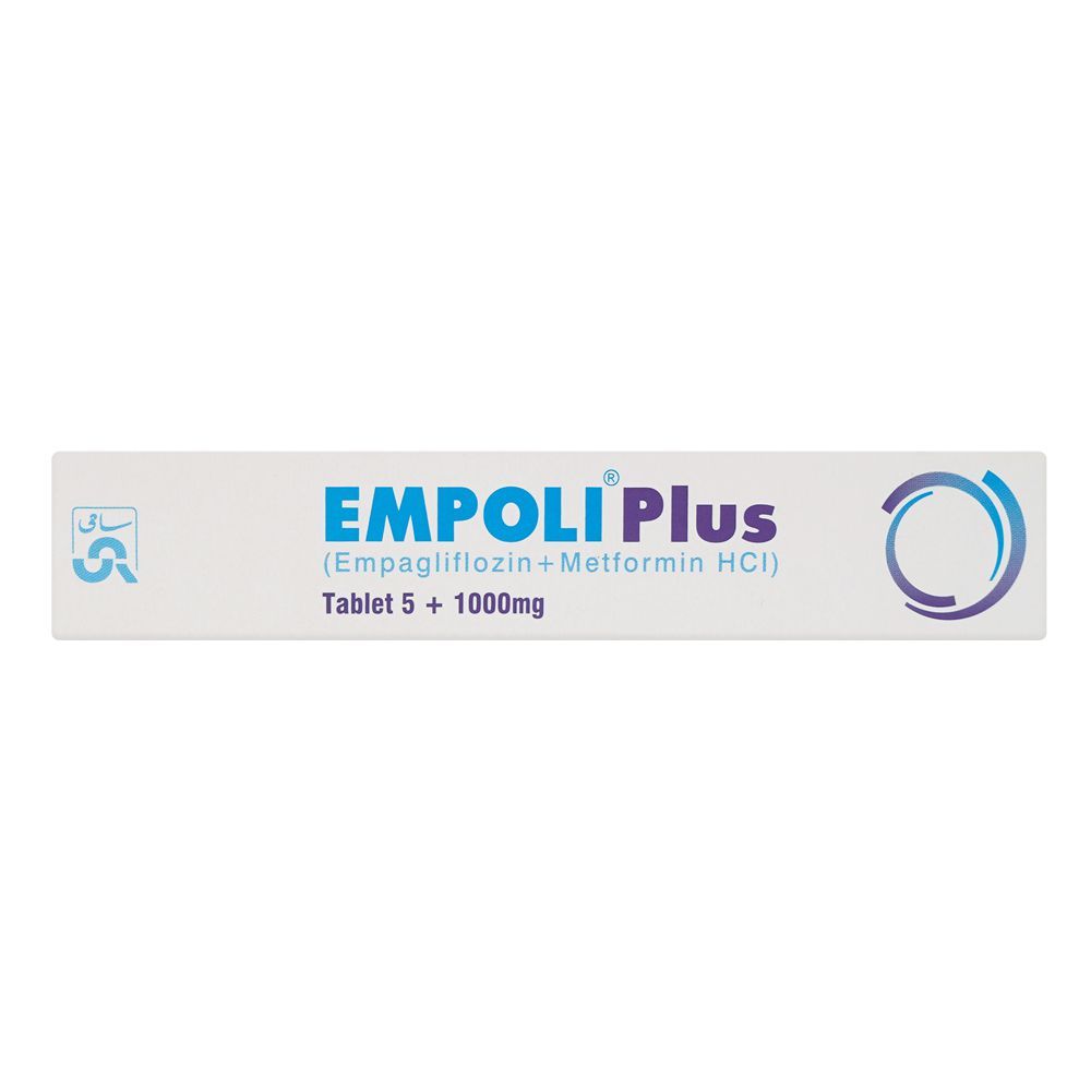 Sami Pharmaceuticals Empoli Plus Tablet, 5 + 1000mg, 14-Pack