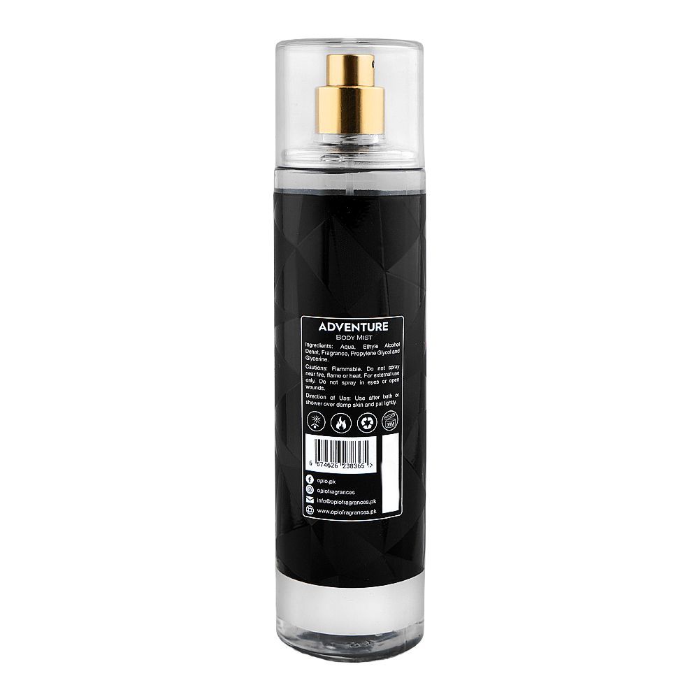 Opio Adventure Body Mist, For Men, 250ml