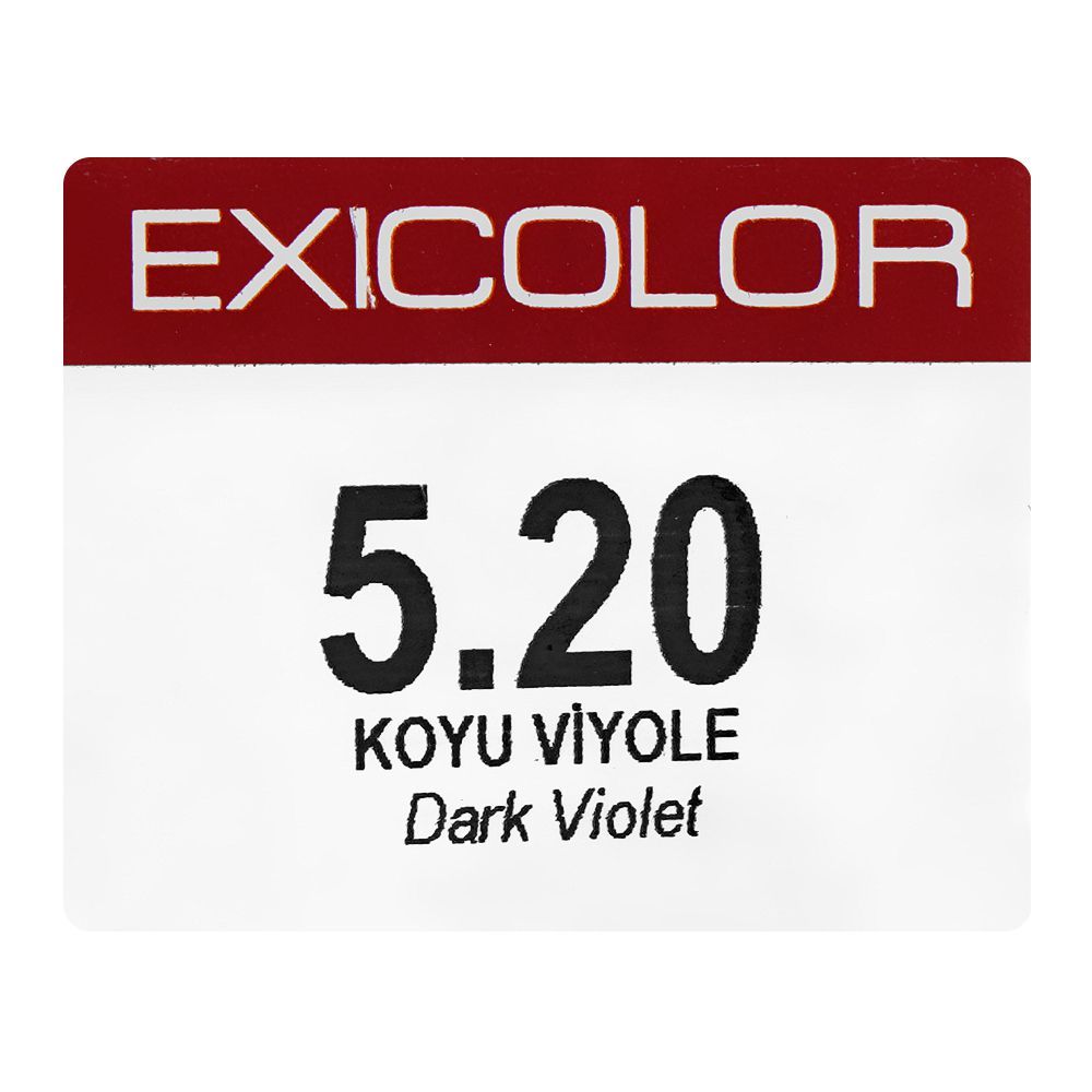 Okay Exicolor Permanent Hair Colour, 60ml, No.5.20 Dark Violet