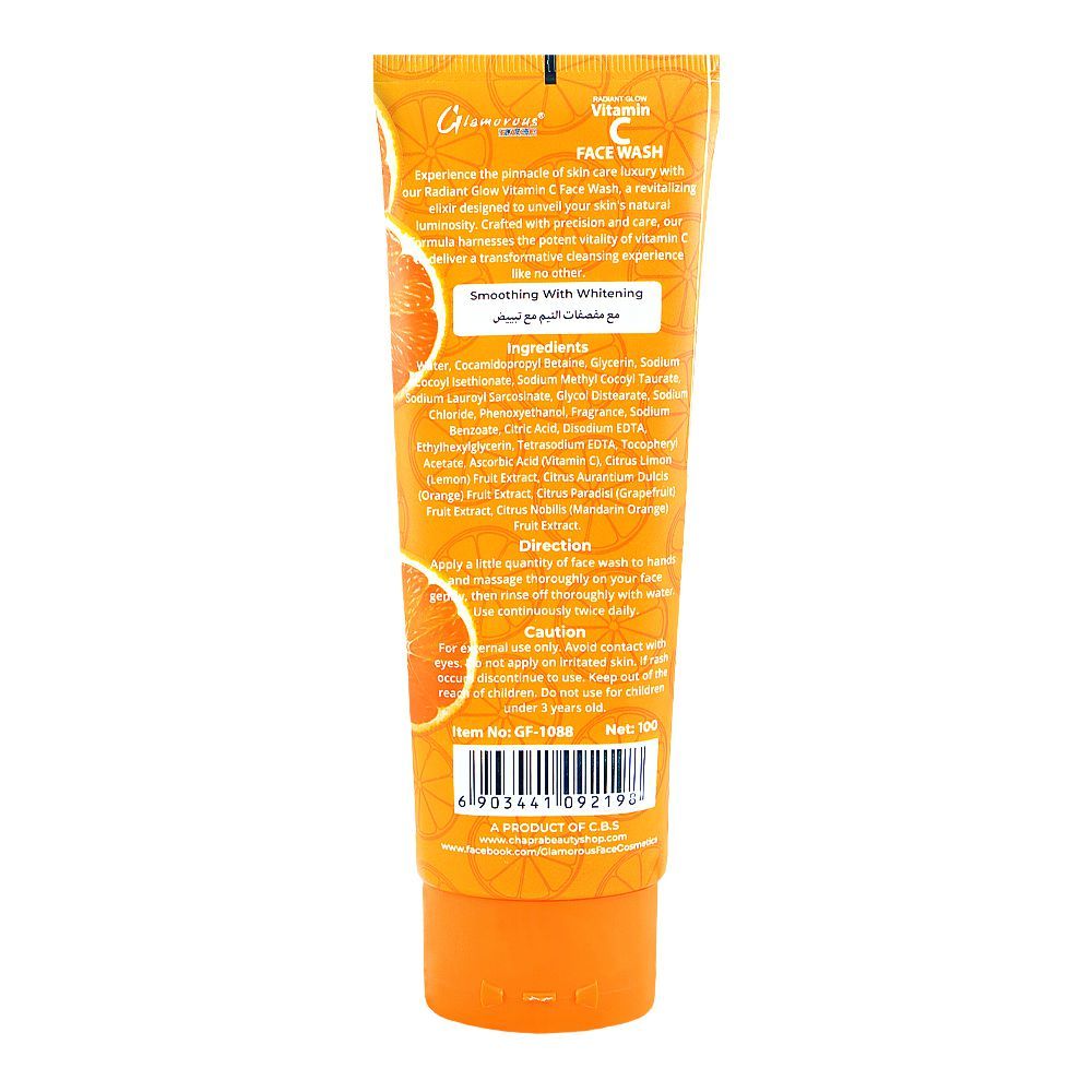 Glamourous Face Radiant Glow Vitamin C Face Wash, For All Types Of Skin ...