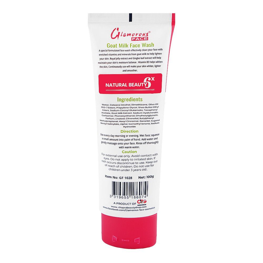 Glamourous Face Natural Beauty 6x Goat Milk Face Wash, For Dry Skin ...