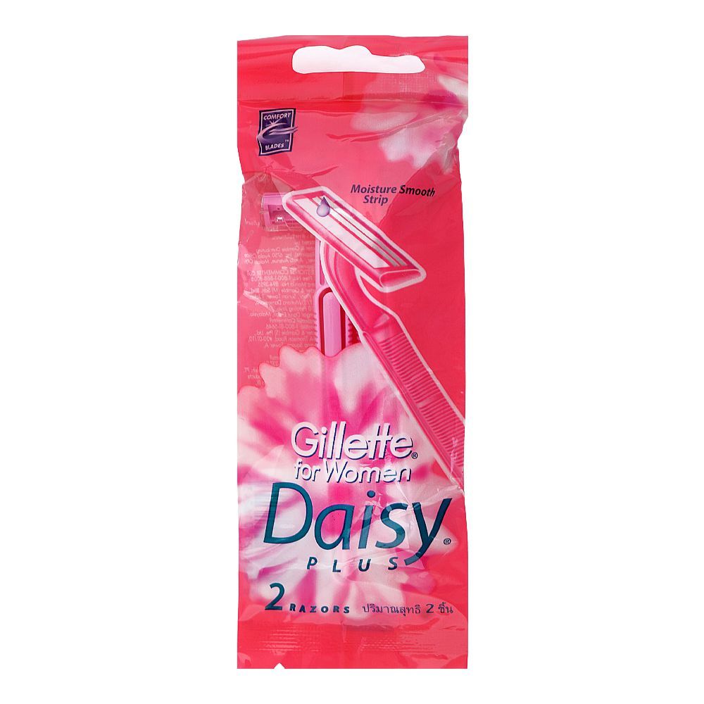 Gillette Daisy Plus For Women Disposable Razor, 2-Pack