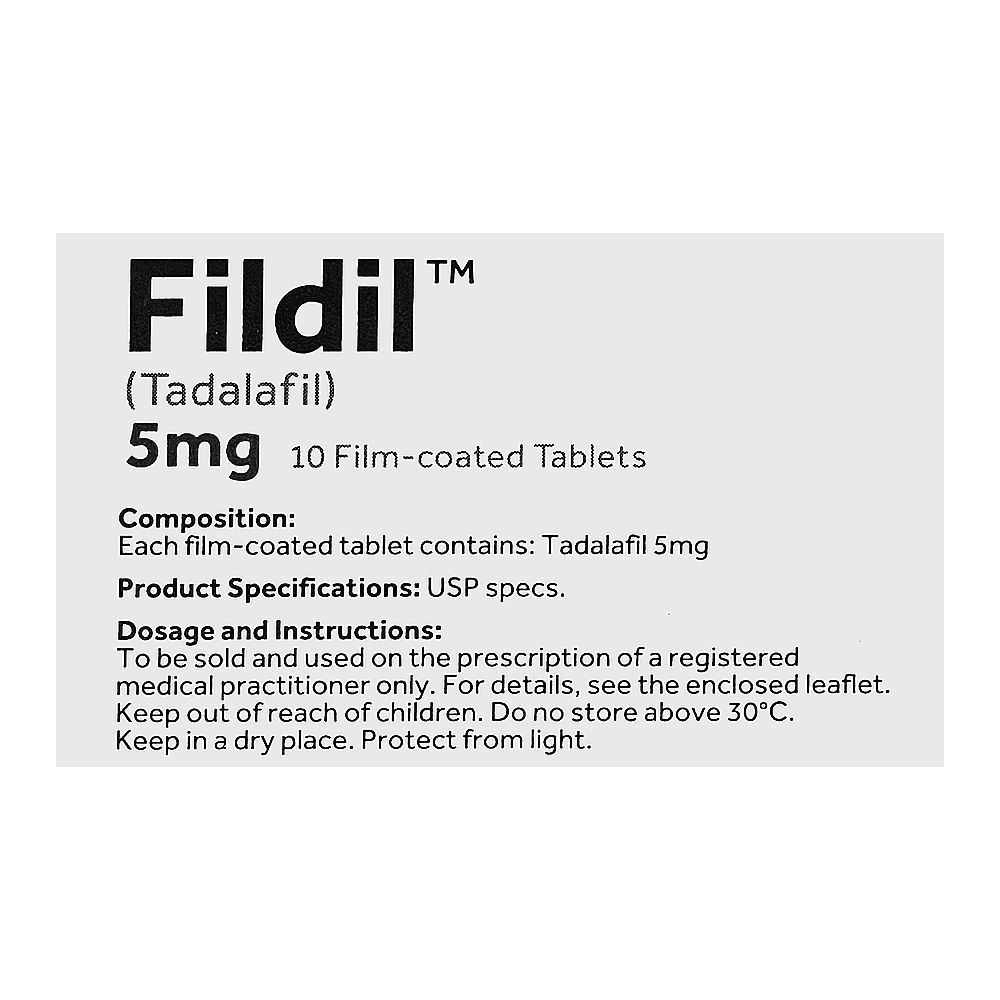 Highnoon Laboratories Fildil Tablet, 5mg, 10-Pack