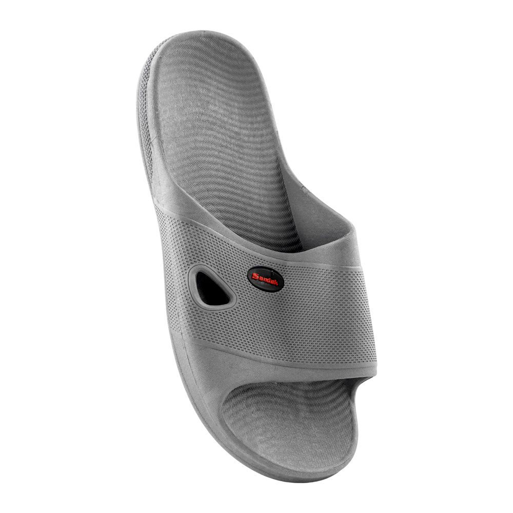 Bata Men's Rubber Slide Slippers, Gray, 8722325