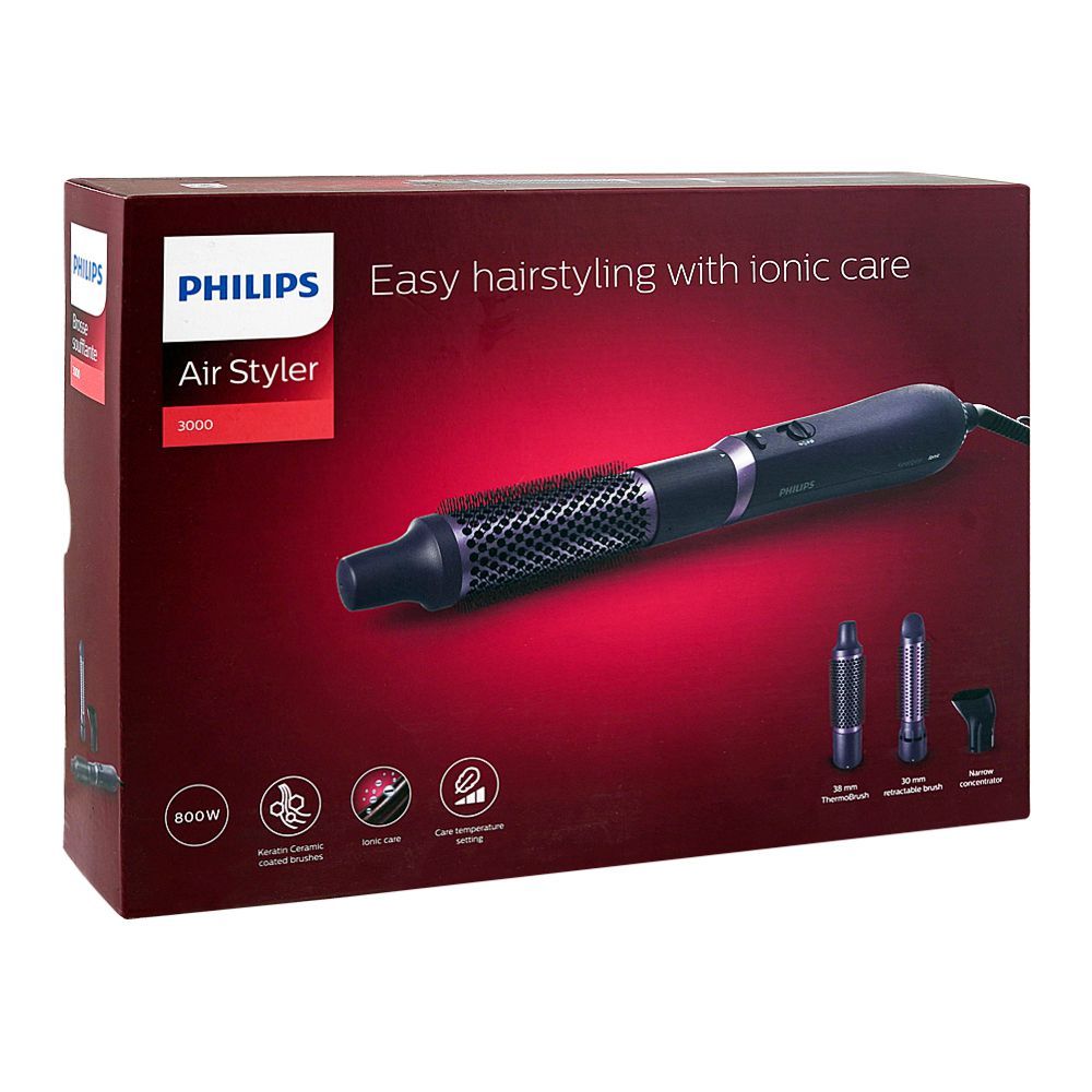 Philips 3000 Air Styler Ionic Care Hair Syler, 650-800W, 220-240V ...