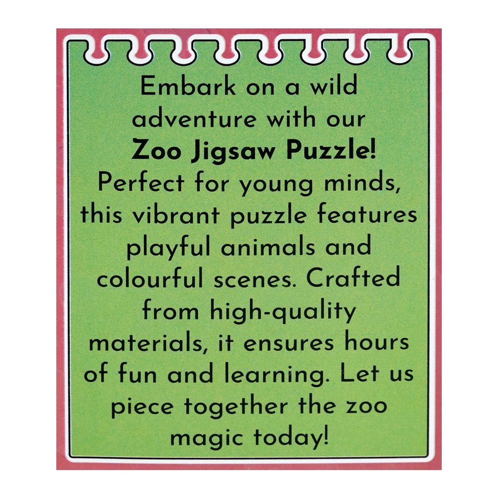 Paramount Books Jigsaw Puzzle Zoo Book