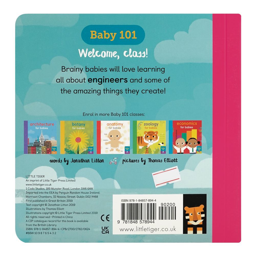 Little Tiger Baby 101 Engineering For Babies Book