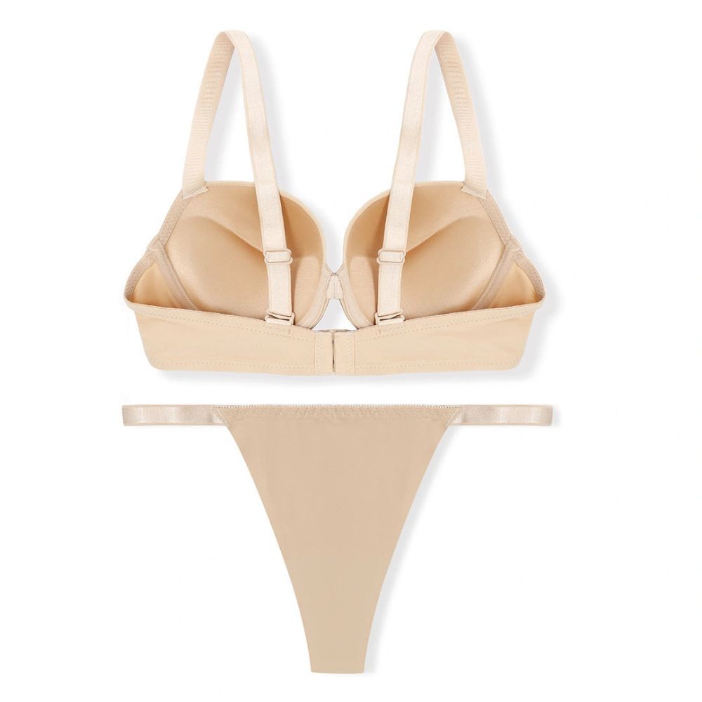 Sajiero Women's Bra Set, Poly-Cotton, Creamy Comfort Skin