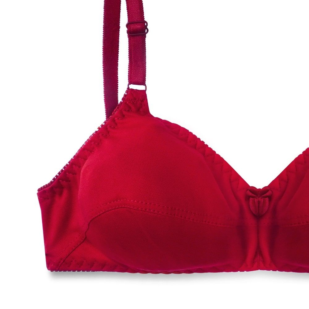 Sajiero Women's Padded Bra, Cotton, Luxe Casual, Wireless, Adjustable ...