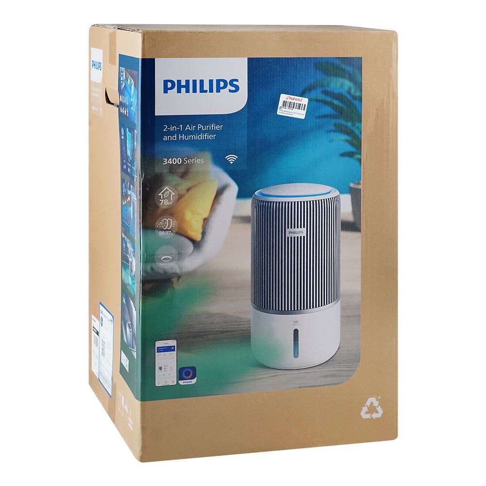 Philips 3400 Series 2-In-1 Voice Control Air Purifier And Humidifier ...