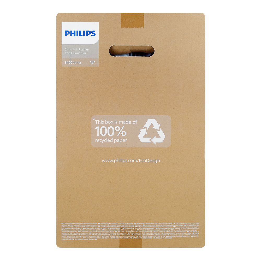 Philips 3400 Series 2-In-1 Voice Control Air Purifier And Humidifier ...