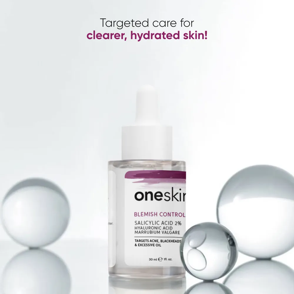 Oneskin Blemish Control Serum, Salicylic Acid 2% + Marrubium Valgare ...