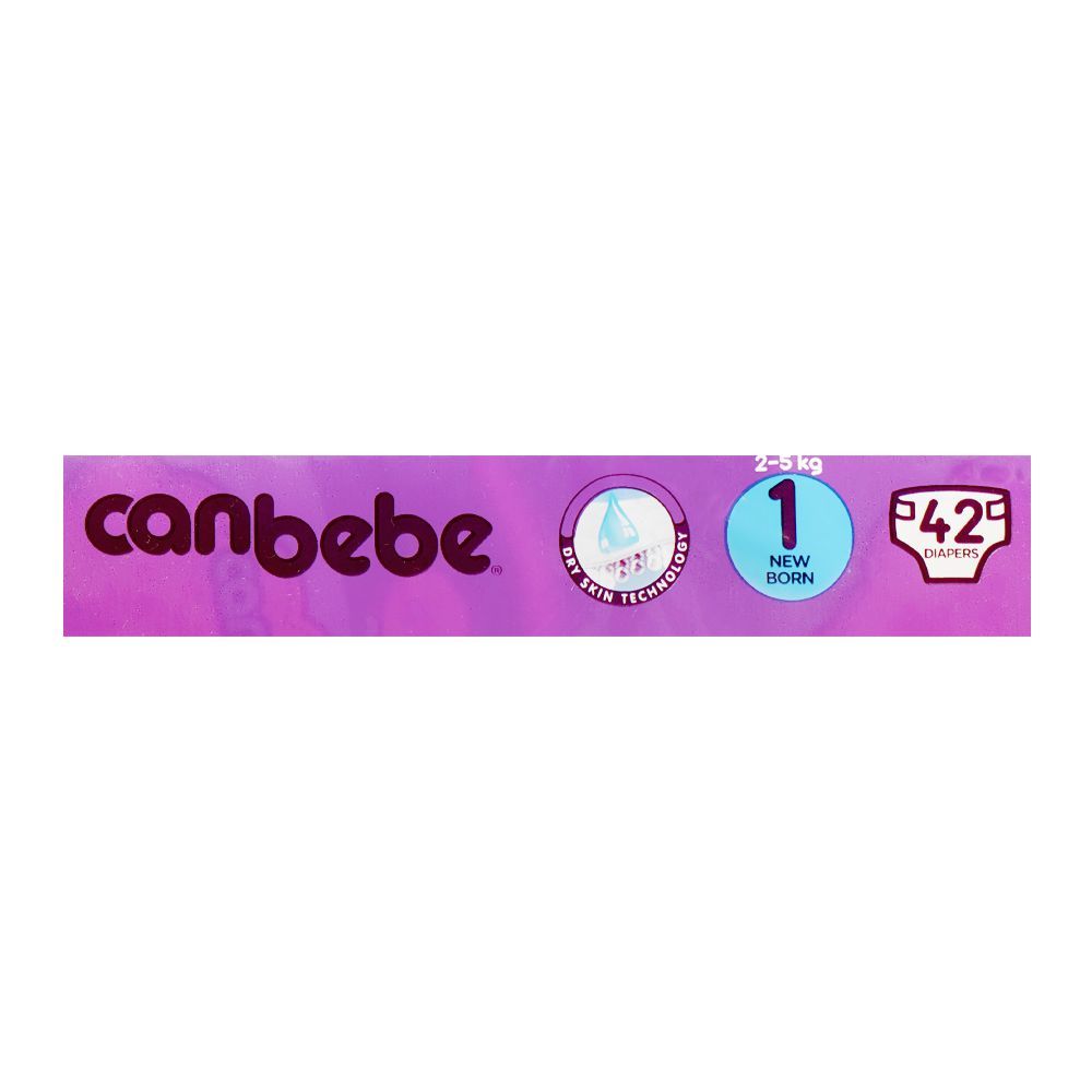 Canbebe Diaper Economy Pack, For Newborn, No.1, 2-5KG, 42-Pack