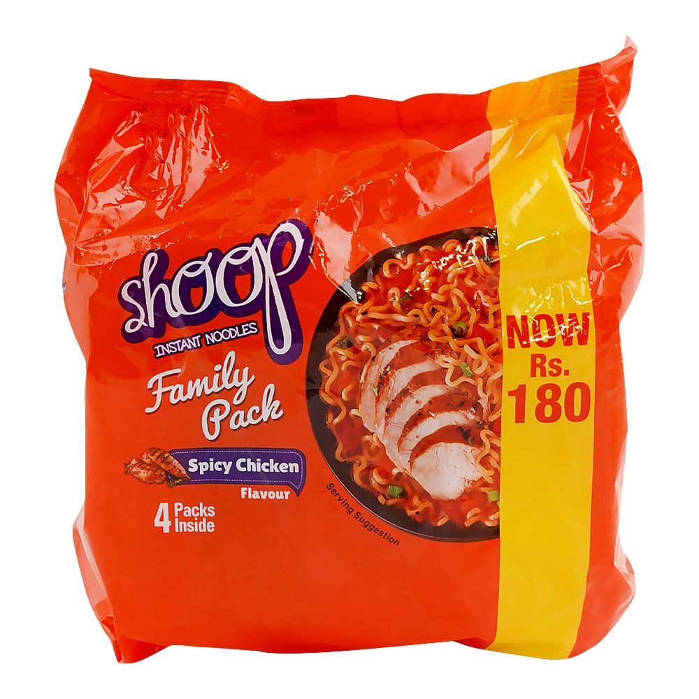 Shan Shoop Spicy Chicken Noodles Family Pack, 4-Pack