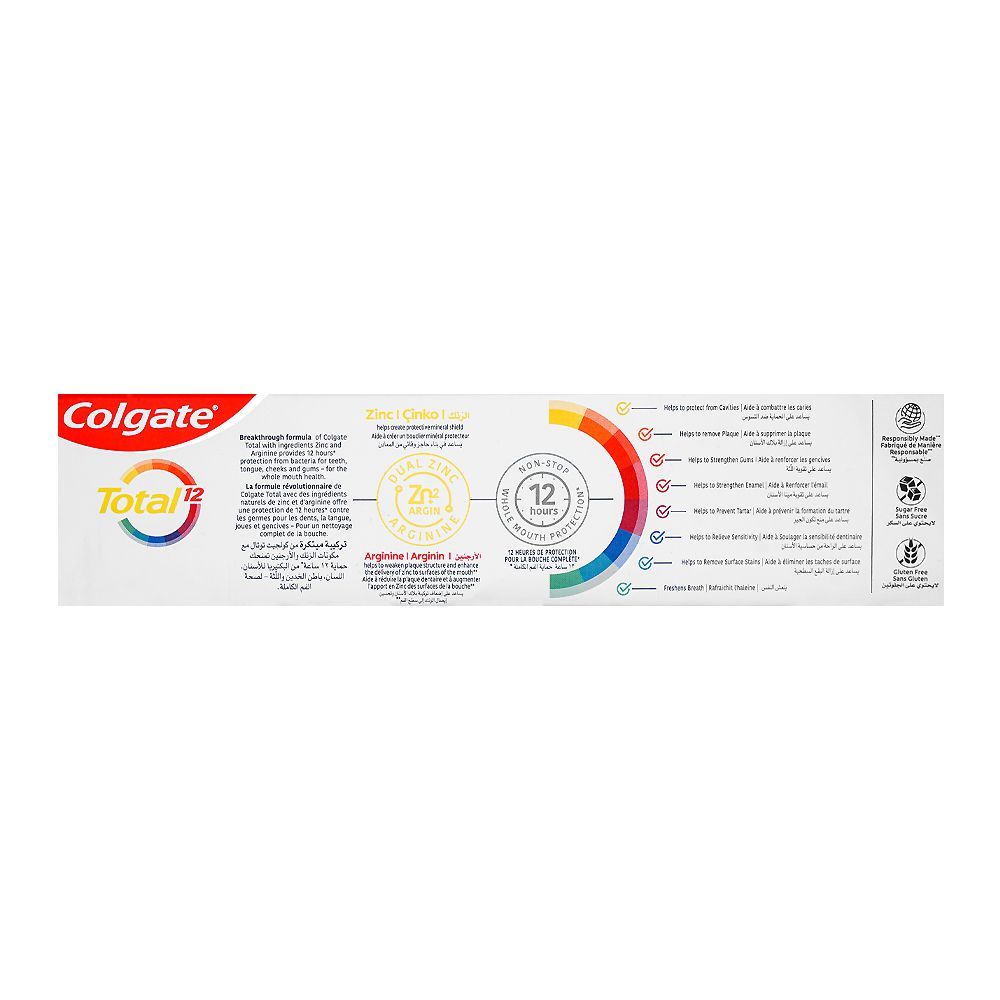 Colgate Total 12 Clean Mint Toothpaste, 100ml
