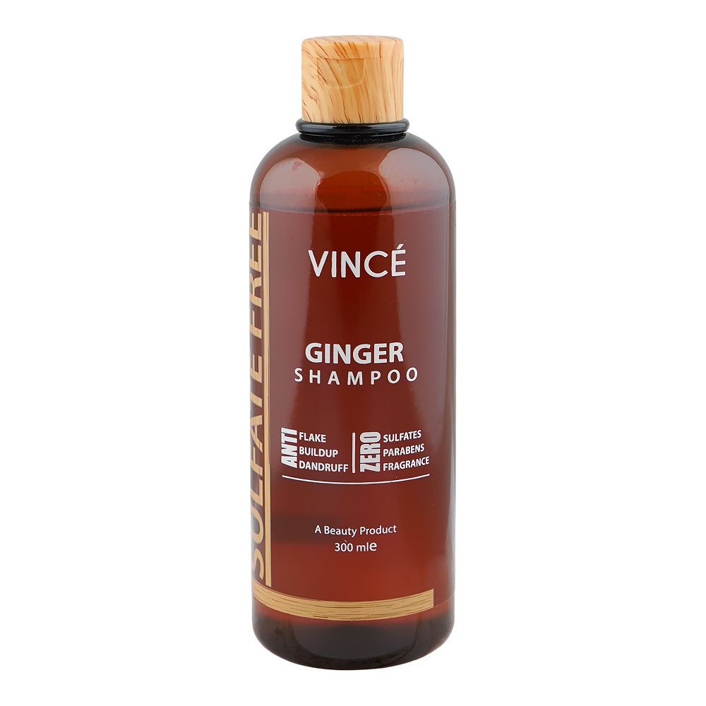 Vince Ginger Shampoo, Sulfates, Paraben & Fragrance Free, For Dry Hair ...