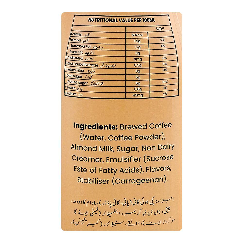 Bean & Beyond Almond Milk Cold Coffee, 280ml