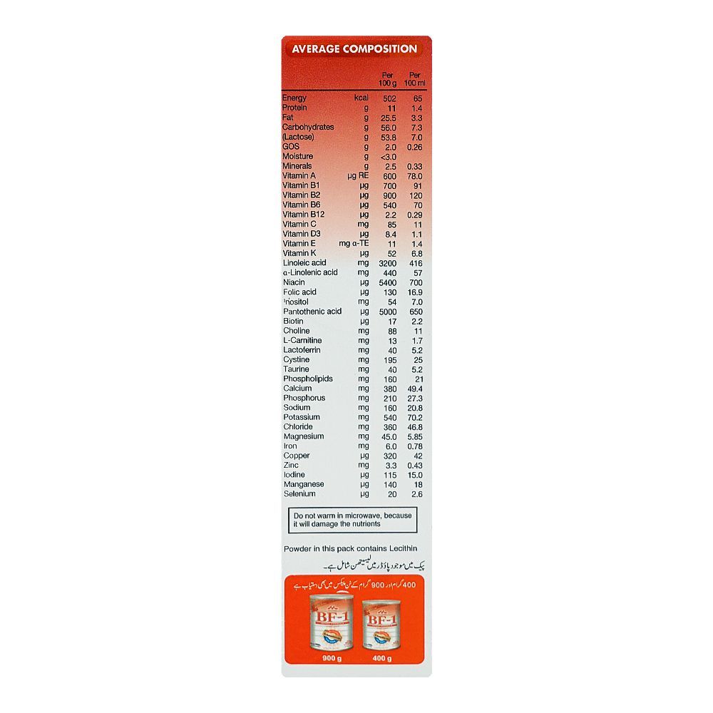 Morinaga Bf-1 Infant Formula, From Birth To 6 Months, 300g