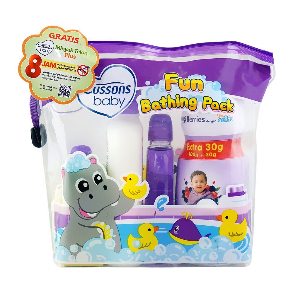 Cussons Baby Fun Bathing Gift Set, Purple, 5-Pack