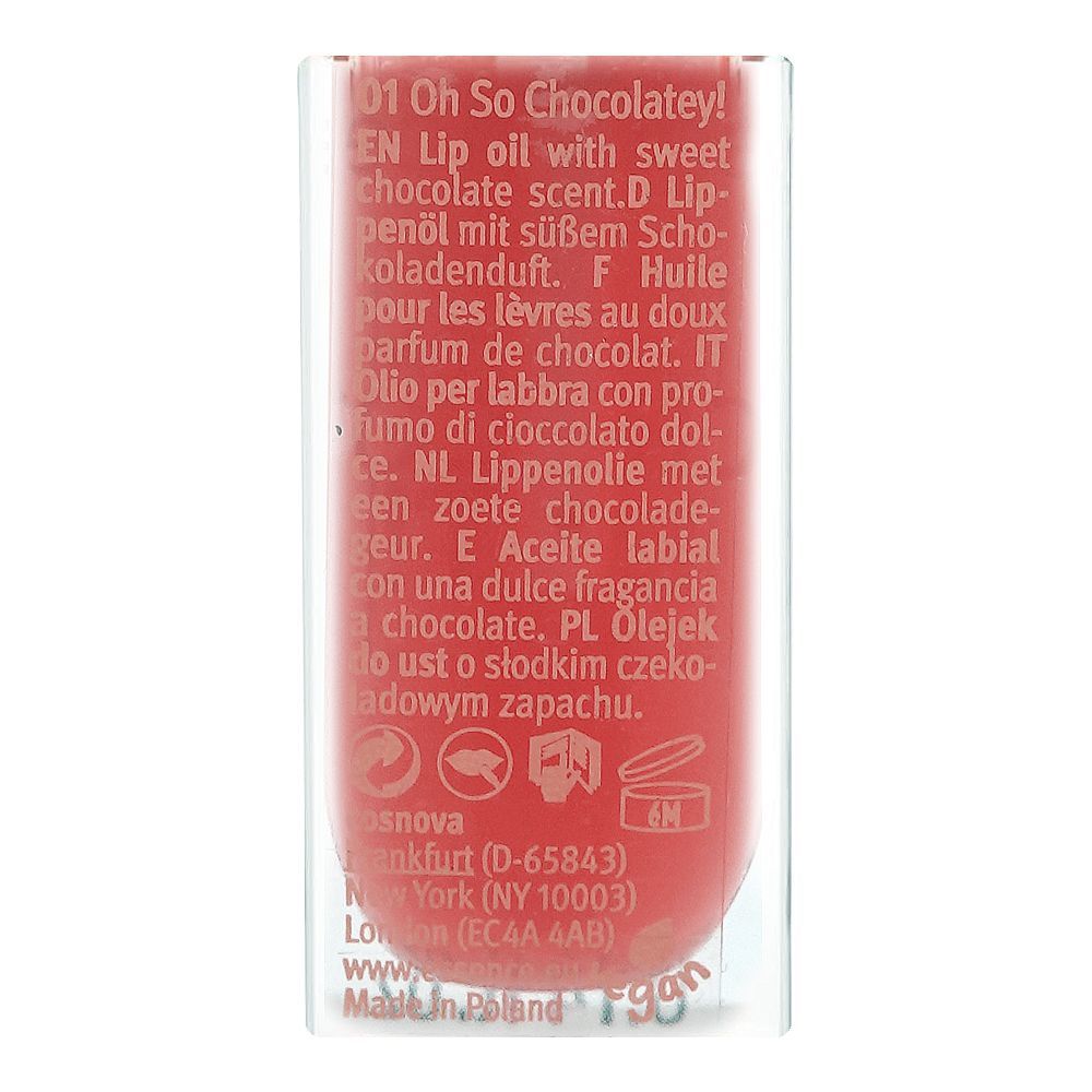 Essence Love It A Choco Lot Lip Oil, Vegan, 01 Oh So Chocolatey, 4.2ml