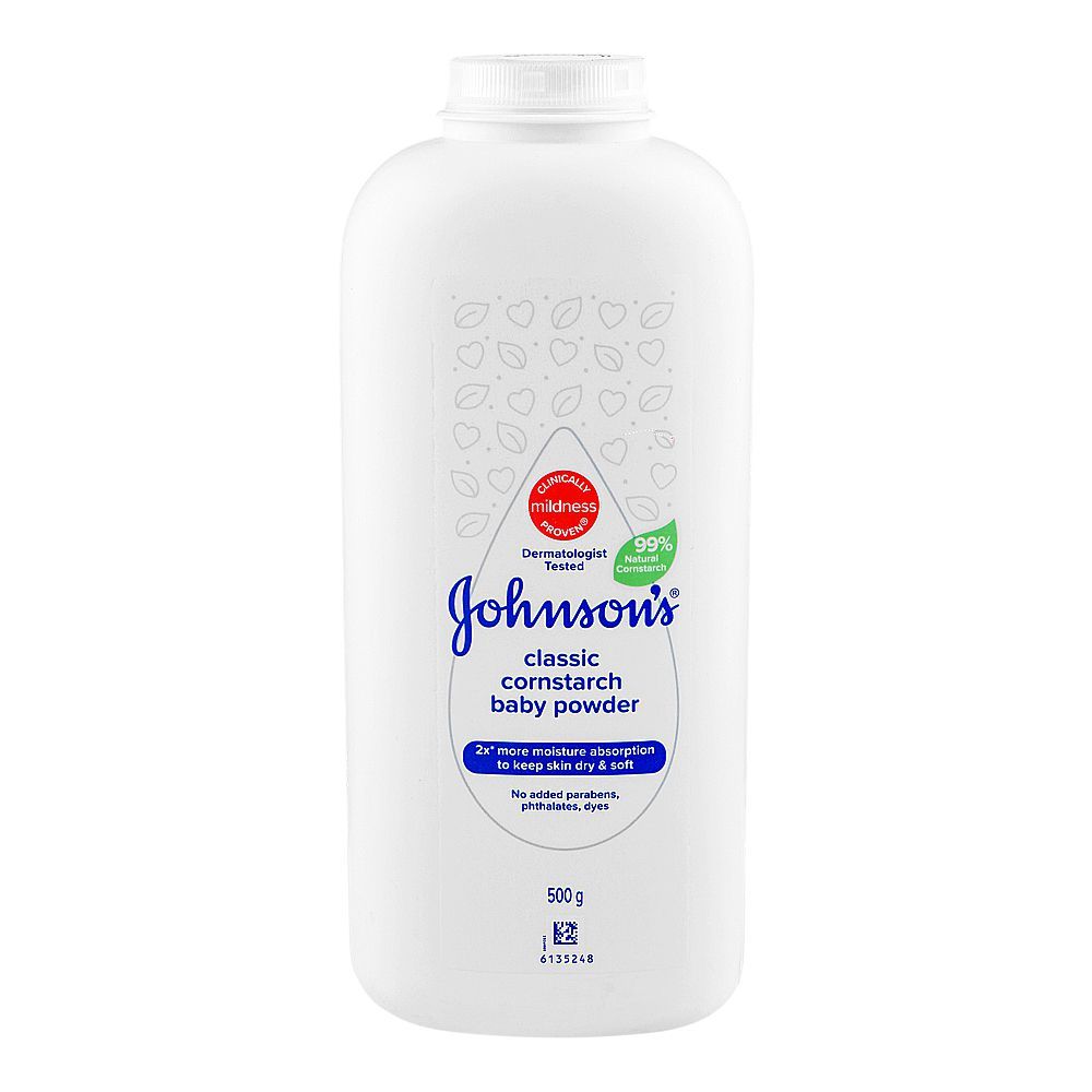 Johnson's Classic Corn Starch Baby Powder, Paraben, Phthalates & Dyes ...