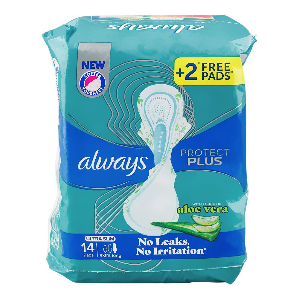 Always Protect Plus With Touch of Aloe Vera Ultra Slim Extra Long Pads ...