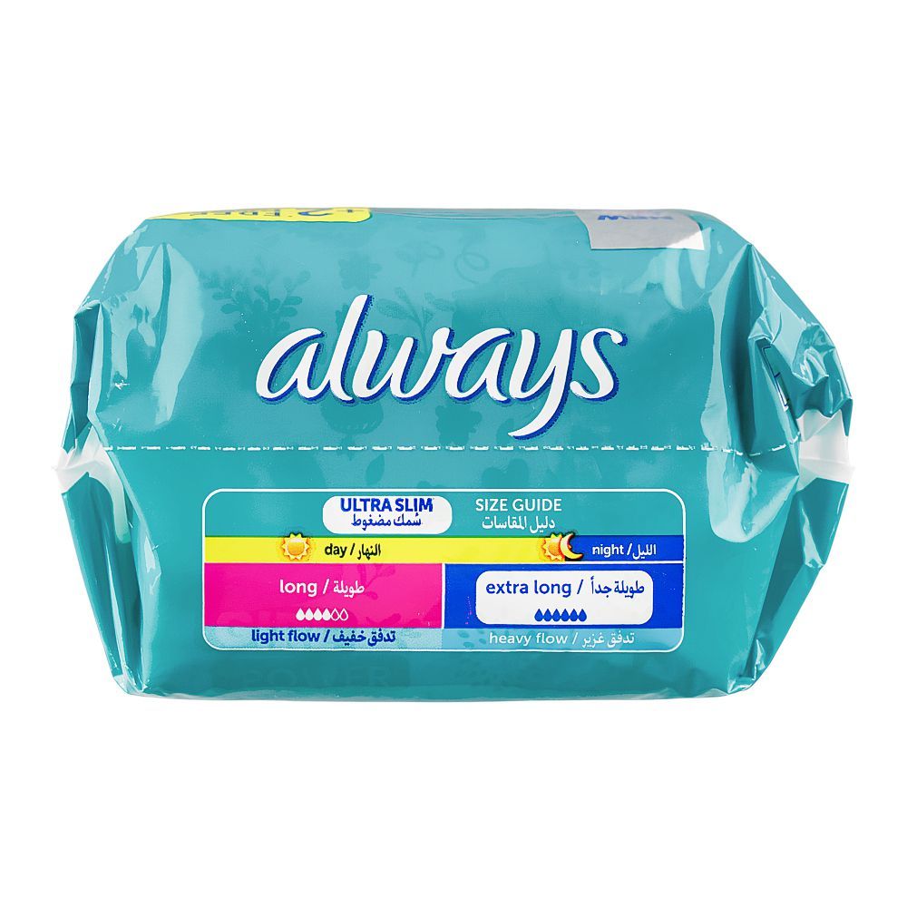 Always Protect Plus With Touch of Aloe Vera Ultra Slim Extra Long Pads ...