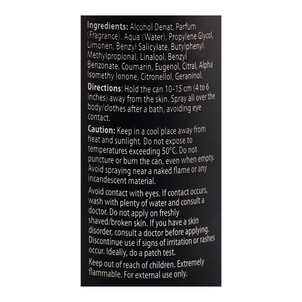 Franscent Healer Gas Free Body Spray, For Men, 120ml