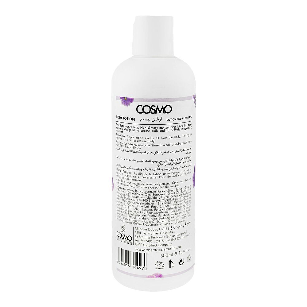 Cosmo Beaute Lavender Soothing Perfumed Body Lotion, Aloe Vera ...