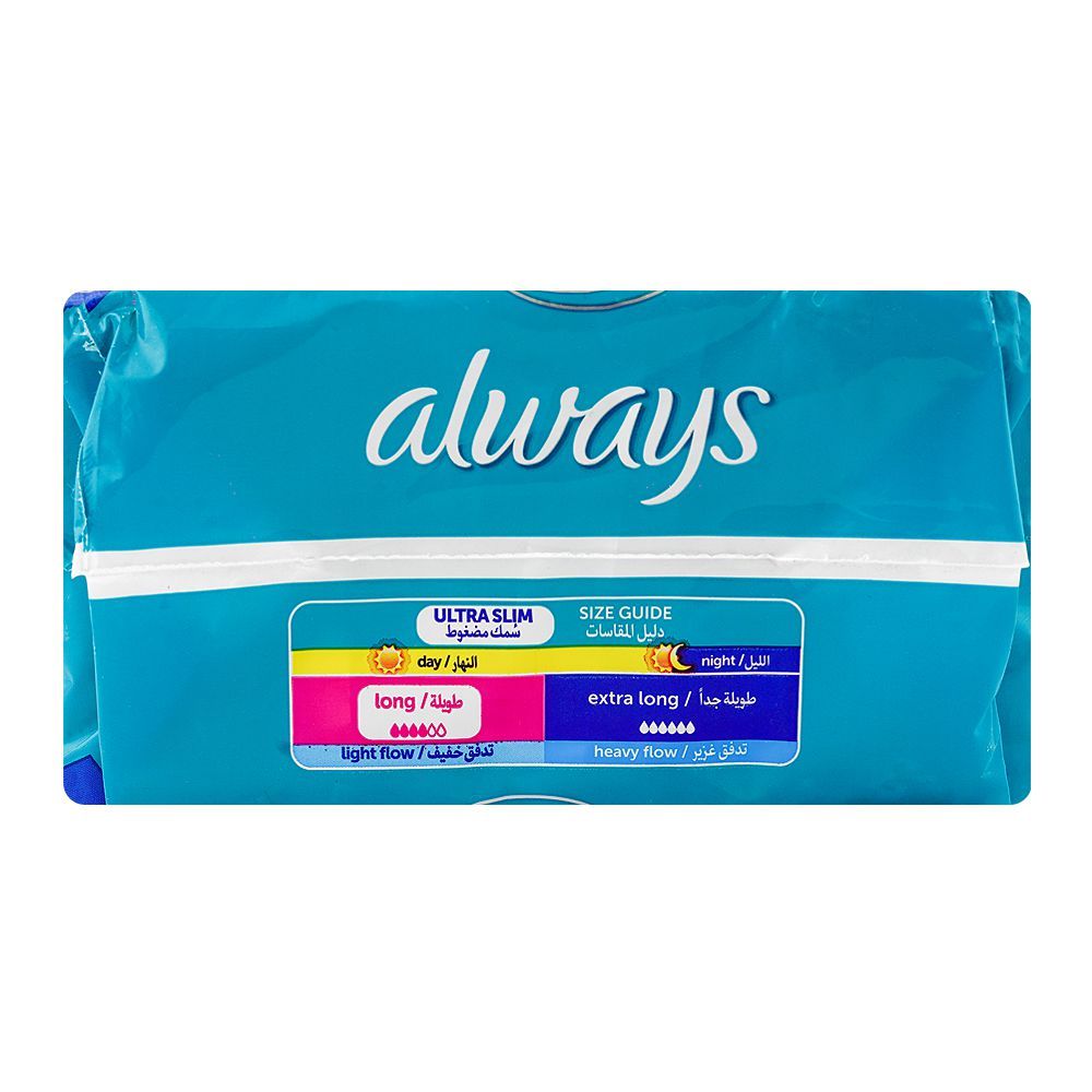 Always Protect Plus Pad With Aloe Vera, Ultra Slim Long, 17-Pack