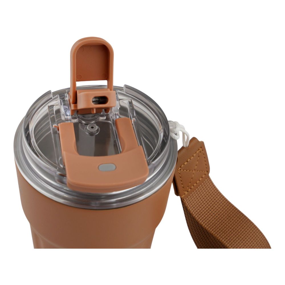 More & More Stainless Steel Coffee Mug, Brown, 290ml, ZF-025