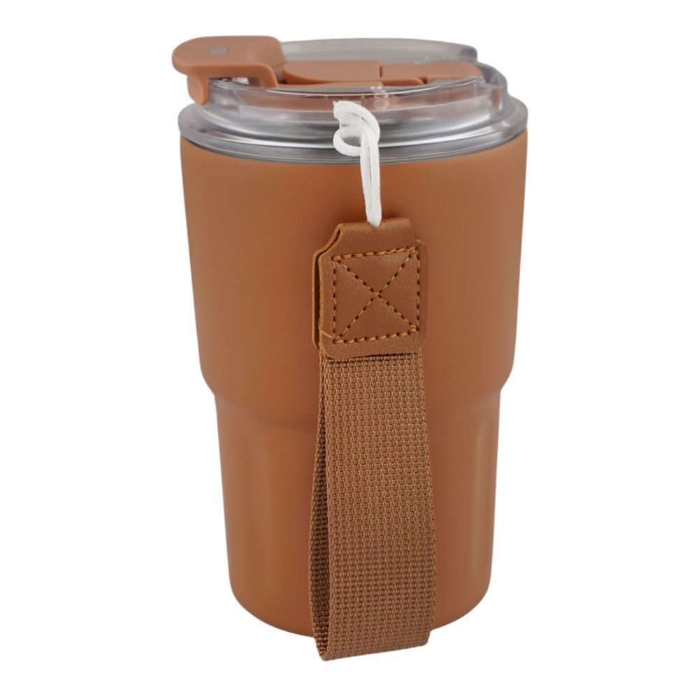More & More Stainless Steel Coffee Mug, Brown, 360ml, ZF-026
