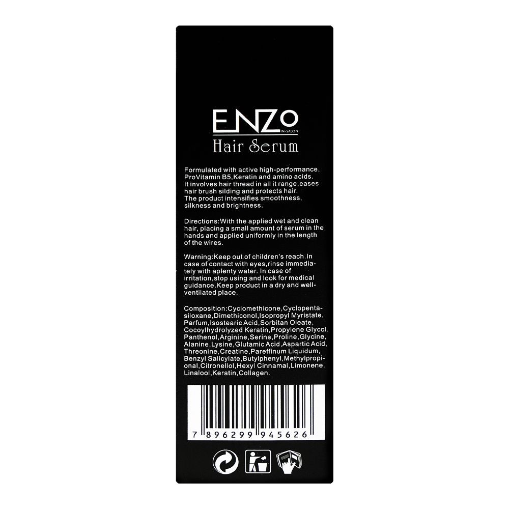 Enzo In-Salon Brazilian Keratin Cure Argan Hair Oil, Keratin ...