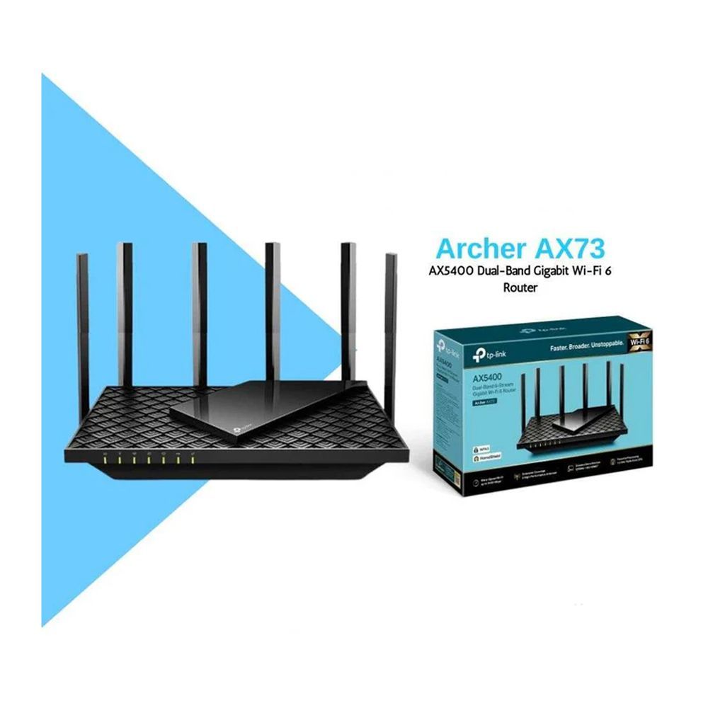 TP-Link AX5400 Dual-Band Wi-Fi 6 Router, 5400 Mbps, 6 X Antennas ...
