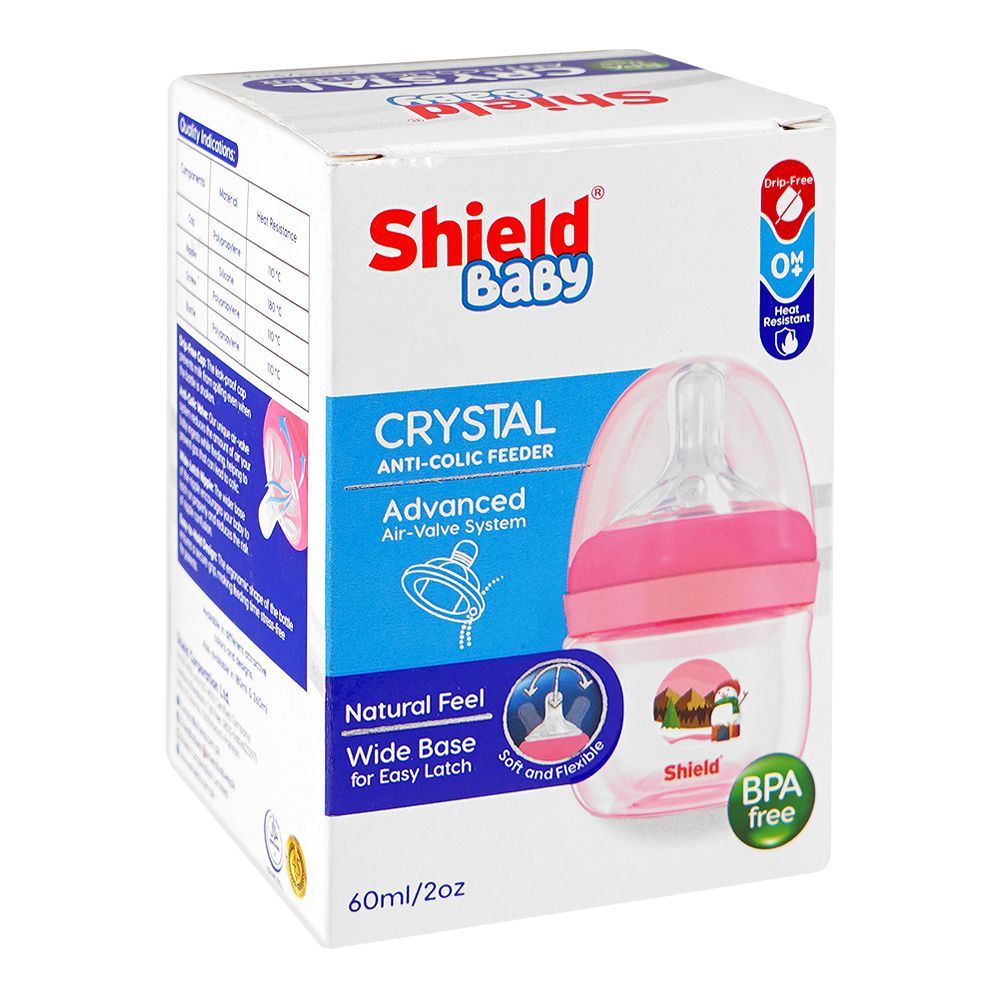 Shield Baby Crystal Anti + Colic Advanced Feeder, BPA Free, 0 Months+ ...